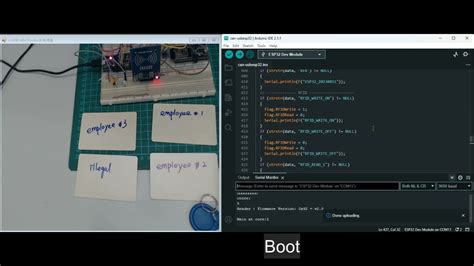 rfid rc522 module with esp32 using arduino ide2 youtube