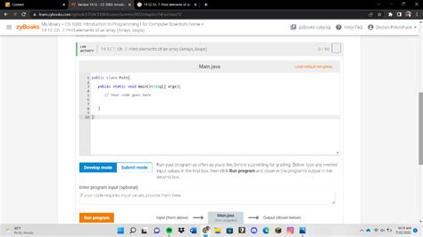 Solved 14121 Ch Print Elements Of An Array Arrays