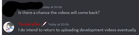 Yandev Development Videos Coming Back R Osana