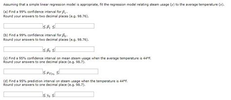 Solved Assuming That A Simple Linear Regression Model Is