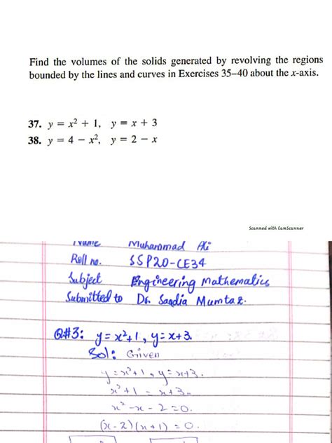 Ex61 Q37and 38 Maths Assignment1 Pdf