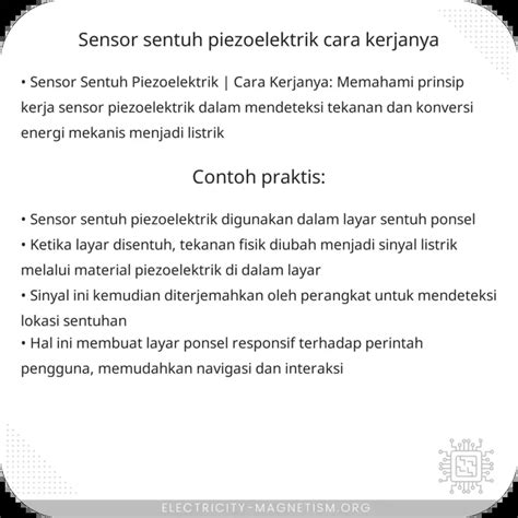 Sensor Sentuh Piezoelektrik Cara Kerjanya Electricity Magnetism