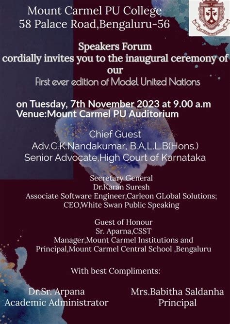 Nandakumar C K On Linkedin Modelunitednations