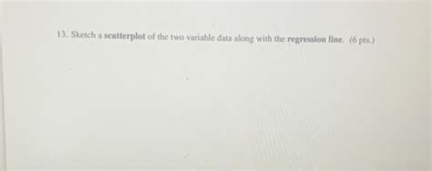 Solved 1 Consider The Two Variable Data Set Below For Eight
