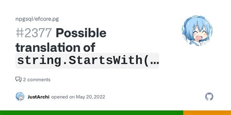 Possible Translation Of `stringstartswith` And `stringendswith` Including