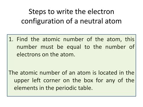 How To Write Electron Configurations Pptx Chemistry Science
