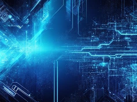 Abstract Blue Circuit Background Technology Concept 3d Rendering Toned Image Premium Ai
