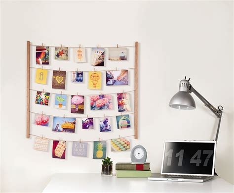 Купить Панно с зажимами для 40 фотографий Hangit дерево Umbra арт 315000 390 с доставкой в