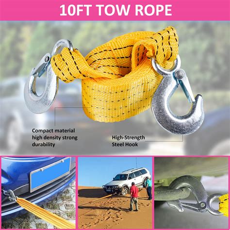 Hlwdflz Car Roadside Emergency Kit Pink Roadside