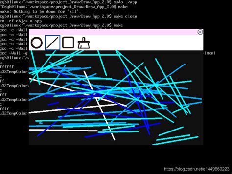 Framebuffer学习及fb绘图程序linux Farmebuffer绘图绘制五环 Csdn博客