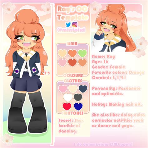 Rays Oc Template By Miniyolanda On Deviantart