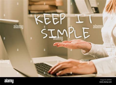 Writing Displaying Text Keep It Simple Business Idea Easy To Toss