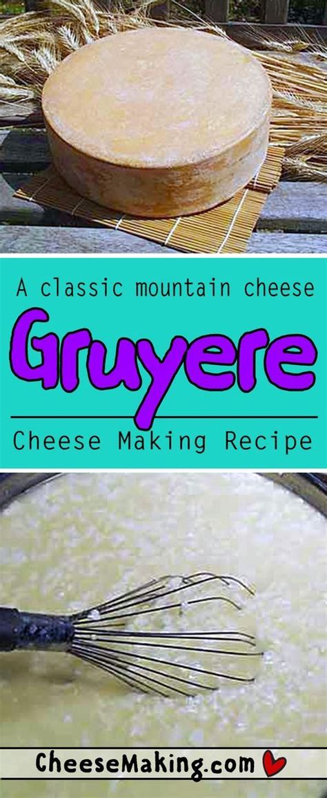 Gruyere Recipe Cheese Recipes Homemade Cheese Making Recipes How To