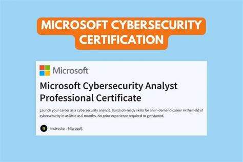 Microsoft Cybersecurity Analyst Certification Review 2023