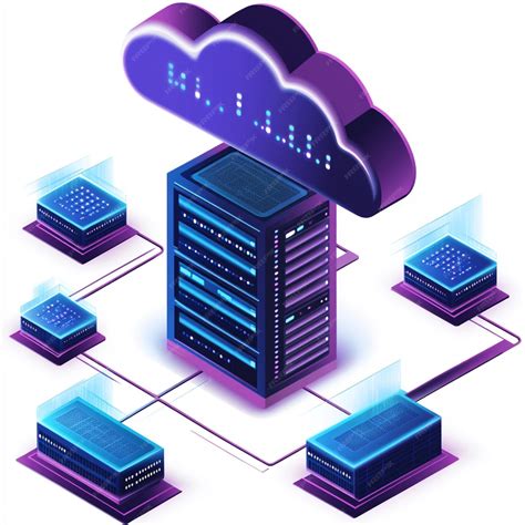 A Cloud Infrastructure Setup With Load Balancers And Distributed Servers Premium Ai Generated