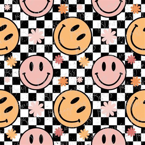 Groovy Checkered Background With Psychedelic Smile Re Vrogue Co