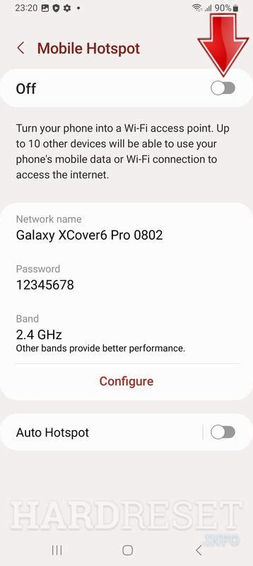 How Do You Turn On And Turn Off SAMSUNG Galaxy Xcover 6 Pro Portable Hotspot HardReset Info