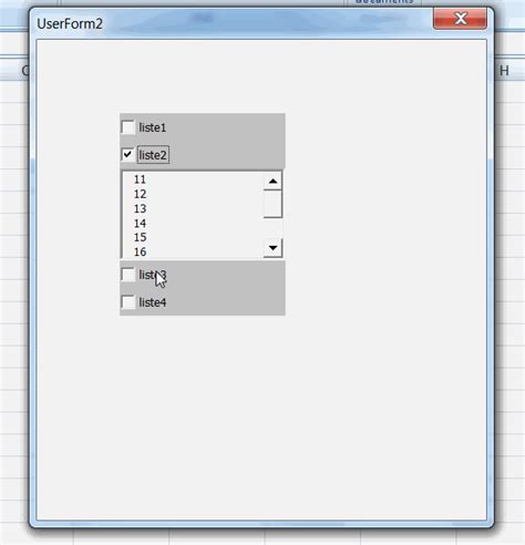 Xl 2013 Créer Checkbox Dans Userform Vierge Puis En Cliquant Faire