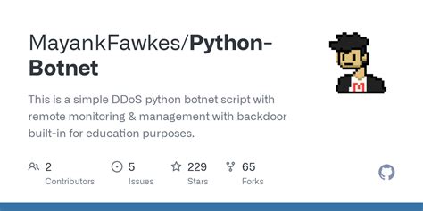 GitHub MayankFawkes Python Botnet This Is A Simple DDoS Python