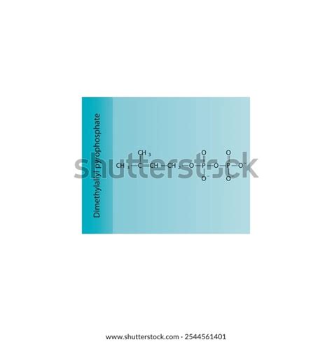Dimethylallyl Pyrophosphate Skeletal Structure Diagramorganic Molecule Stock Vector Royalty