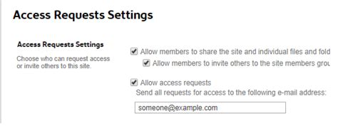 Sharepoint Online Access Requests Recipient By Default Sharepoint