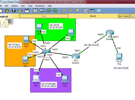 Teknik Komputer Dan Jaringan CARA MEMBUAT VLAN DI PACKET TRACER
