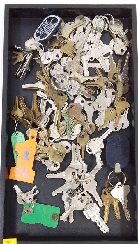 Lot Assorted Keys And Keychains