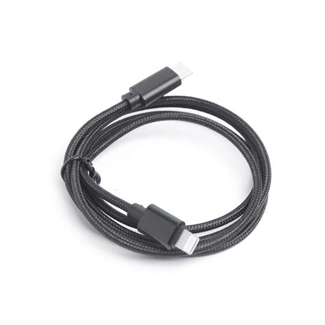 Шнур USB Type-C 3.1 - Lightning, 1м (шт/шт), черный, ATOM | Купить в ...