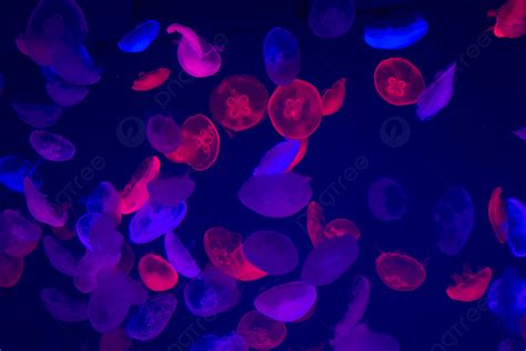Colorful Living Jellyfish Background By Greenguy2