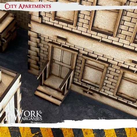 City Apartments Mdf Terrain Scenery