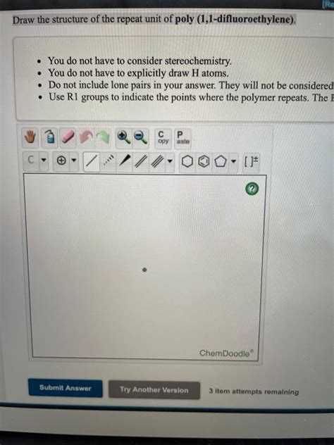 Solved Re Draw The Structure Of The Repeat Unit Of Poly