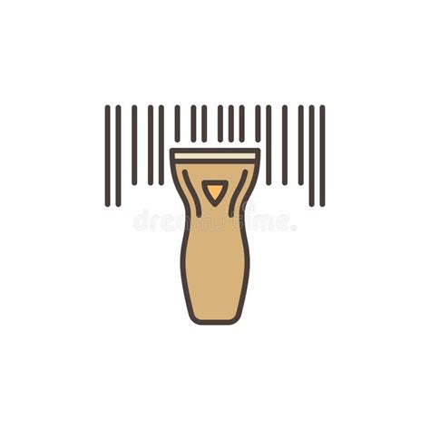 Bar Code Scanner Vector Barcode Scanning Concept Colored Icon Stock Illustration Illustration