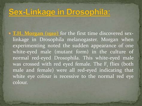 Sex Linked Inheritance Pptx Sex Linked Inheritance Pptx