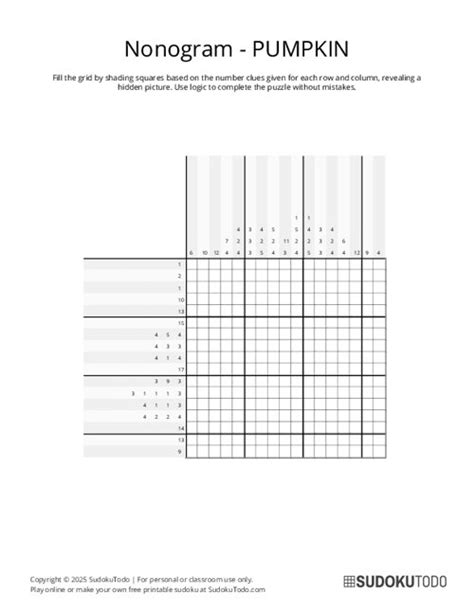 Free Printable Nonogram Puzzles
