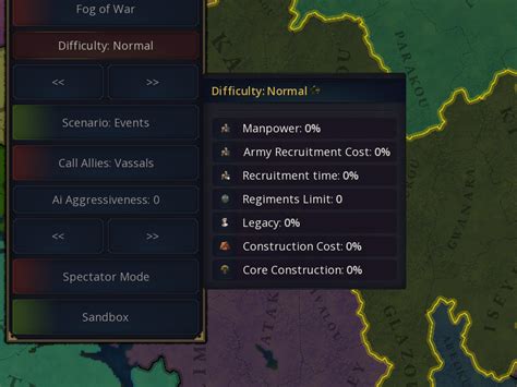 More Info While Hovering Cursor Over The Game Difficulty Button