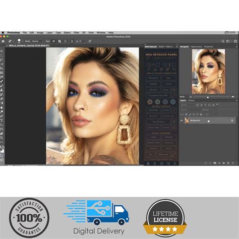 MUA Retouch Panel Photoshop Extension Plugin Shopee Malaysia