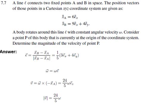 Solved A Line Connects Two Fixed Points A And B In Chegg Com