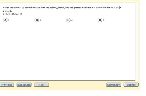 Solved Given The Interval Ab On The X Axis With The Point Chegg