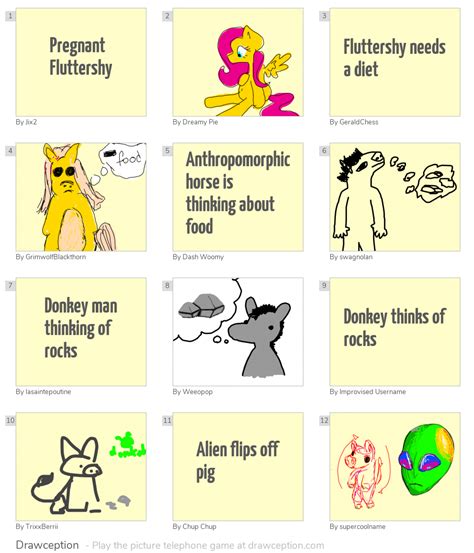 Pregnant Fluttershy Drawception
