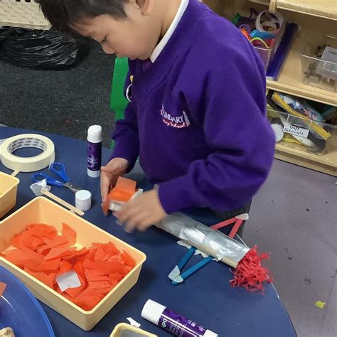 Boundary Primary School Reception Junk Model Rockets