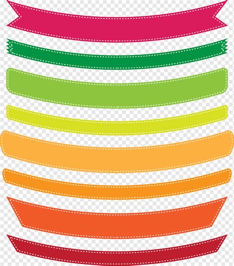 화려한 리본 라벨 화려한 리본 탭 Png Pngwing