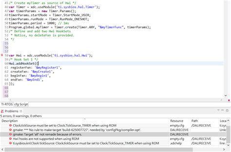 RTOS LAUNCHXL CC1310 Hwi Example Appear Errors In Building Sub 1 GHz Forum Sub 1 GHz TI