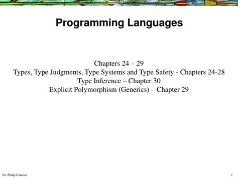 Ppt Programming Languages Powerpoint Presentation Free Download Id4597707