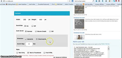 How To Add An Rss Feed To Your Blogger Blog So It Scrolls And Has Pictures Youtube