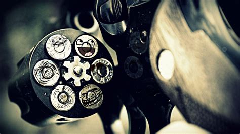 Pistol With Bullets Hd Badass Wallpapers Hd Wallpapers Id 43124