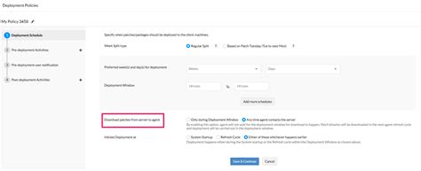 Deployment Policies Pre And Post Deployment Settings