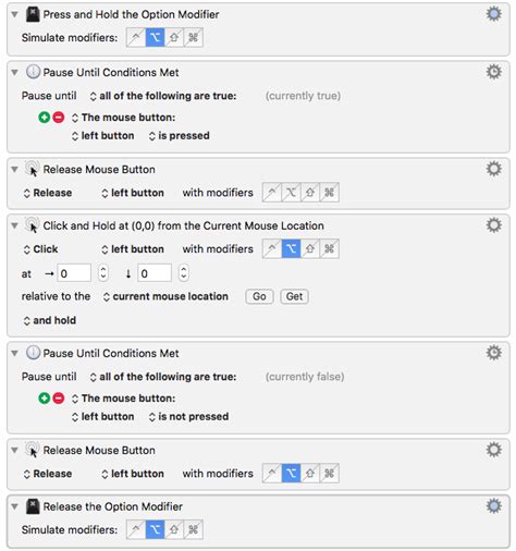 Modifier During Mouse Drag Questions Suggestions Keyboard Maestro