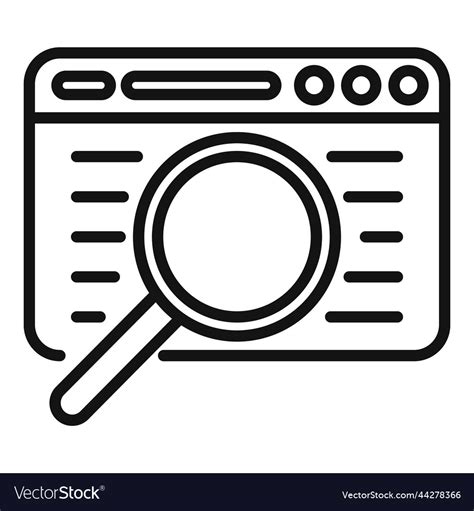 Web Safety Icon Outline Data Privacy Royalty Free Vector