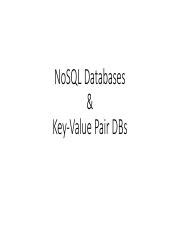 Understanding NoSQL Databases And Key Value Pair DBs Course Hero