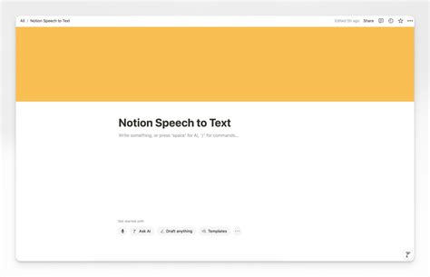 How To Use Speech To Text In Notion 7 Simple Steps
